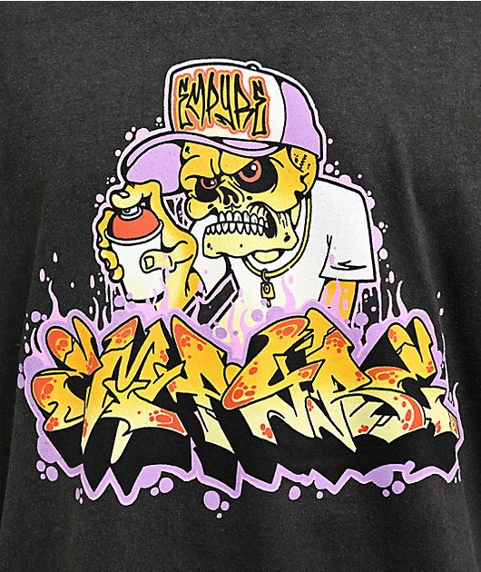 Empyre Zombie Tag Black Wash T-Shirt | Zumiez