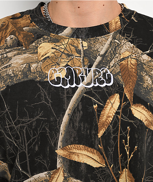 Empyre x Realtree Black Camo & Grey 2Fer Long Sleeve T-Shirt | Zumiez