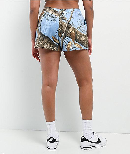 Empyre x Realtree EDGE Colors Blue Camo Sweat Shorts | Zumiez