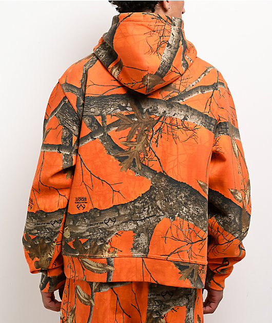 Empyre x Realtree EDGE Colors Orange Camo Boxy Hoodie | Zumiez