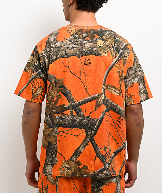 Empyre x Realtree EDGE Colors Orange Camo Pocket T-Shirt | Zumiez