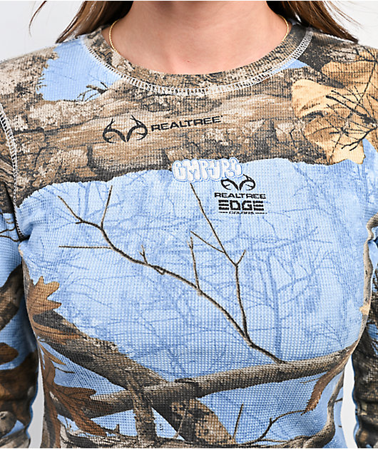 Empyre x Realtree Edge Blue Camo Long Sleeve Thermal T-Shirt | Zumiez