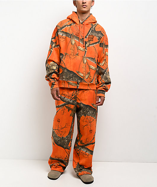 Empyre x Realtree Edge Orange Camo Baggy Sweatpants | Zumiez