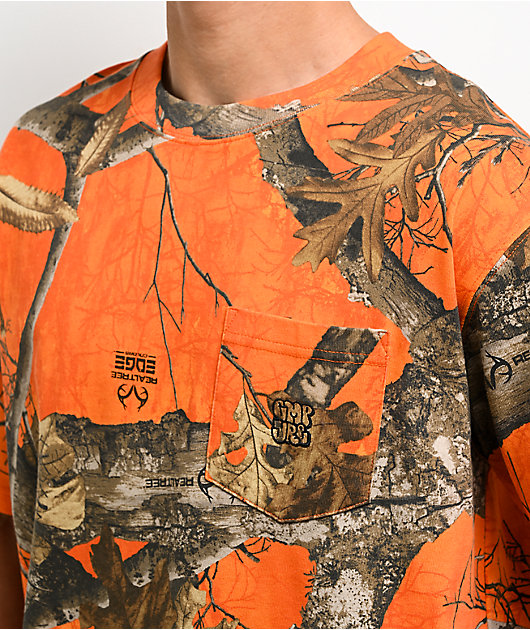 Empyre x Realtree Edge Orange Camo Pocket T-Shirt | Zumiez