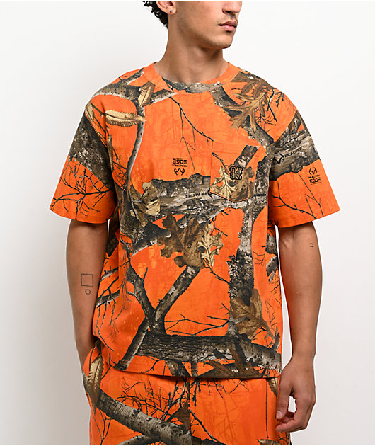 Empyre x Realtree Edge Orange Camo Pocket T-Shirt | Zumiez