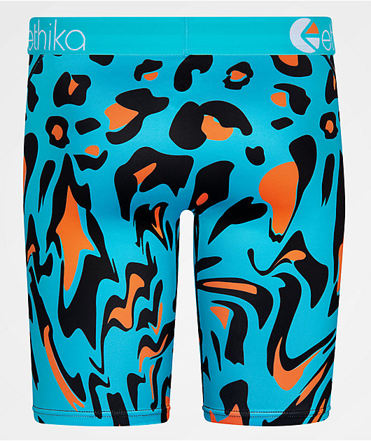 Ethika Bomber Leopard Drip Boxer Briefs