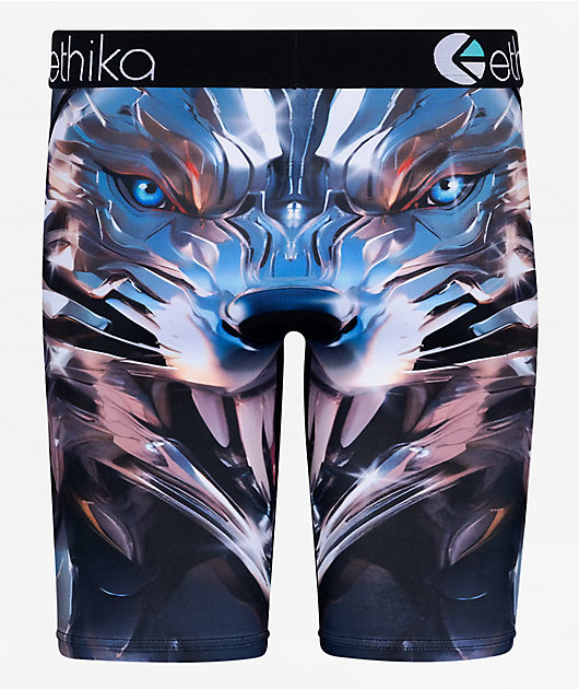 Ethika Chrome Wolf Boxer Briefs | Zumiez