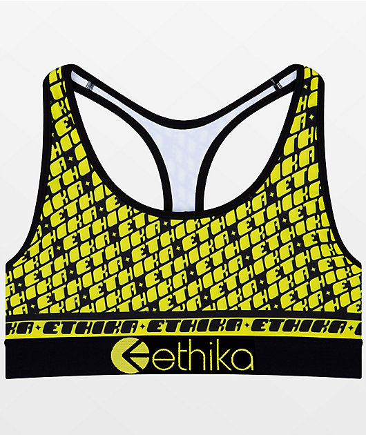 Ethika Go! Neon Yellow Sports Bra | Zumiez