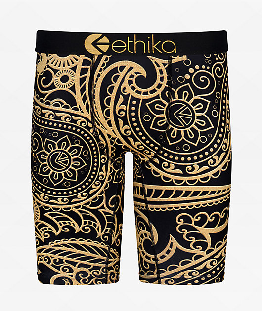 Ethika Kids Royal Banda Black Boxer Briefs | Zumiez