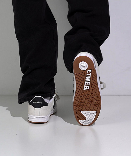 Etnies Locut White & Black Skate Shoes | Zumiez