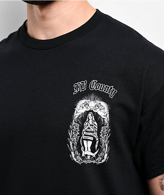 FB County Chicano Heart Black T-Shirt | Zumiez