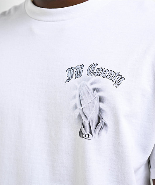 FB County Praying For FB White T-Shirt | Zumiez