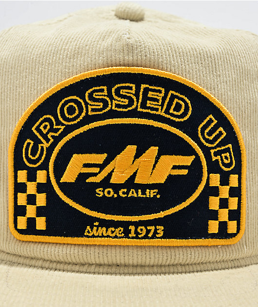 FMF Crossed Up Cream Corduroy Snapback Hat | Zumiez