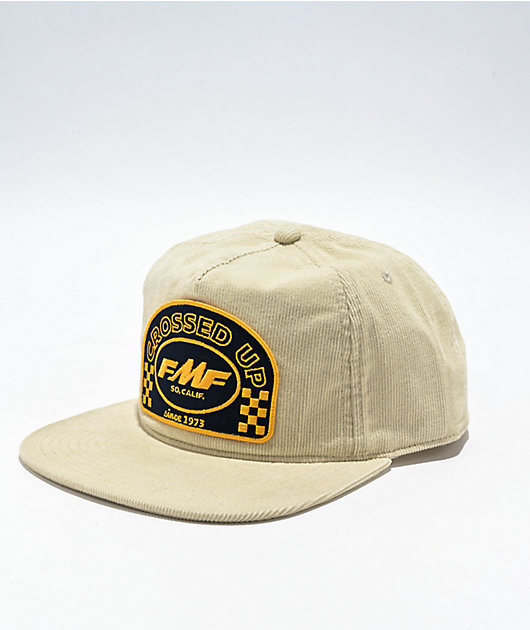 FMF Crossed Up Cream Corduroy Snapback Hat | Zumiez