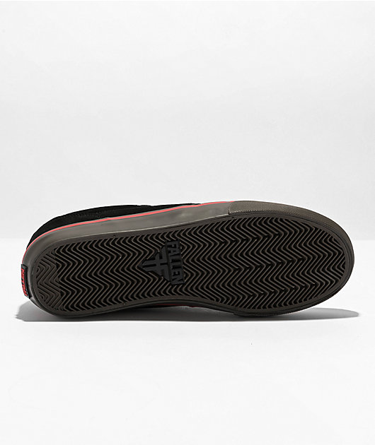 Fallen The Goat Black & Red Skate Shoes | Zumiez