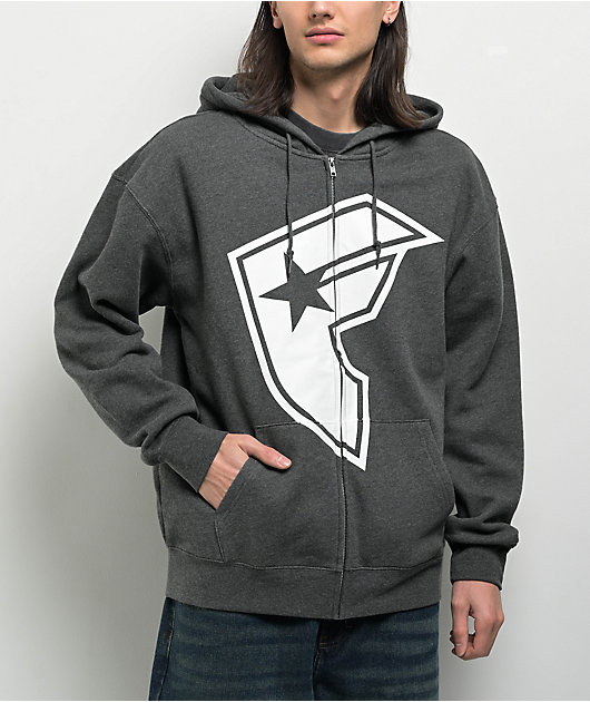 Famous Stars & Straps BOH Grey Zip Hoodie | Zumiez