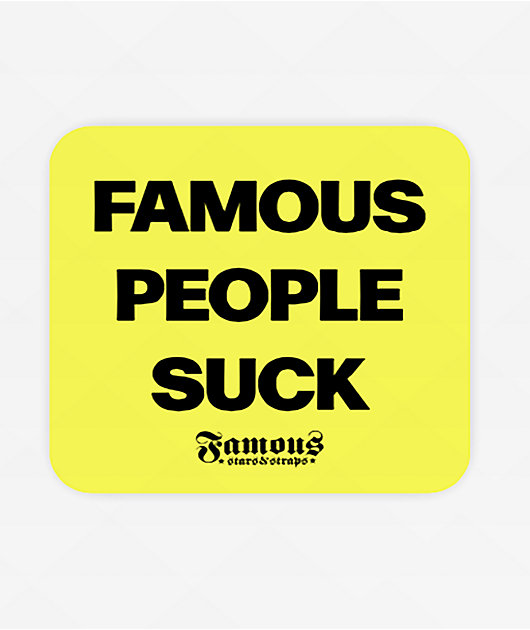 Famous Stars & Straps Famous People Suck Sticker | Zumiez