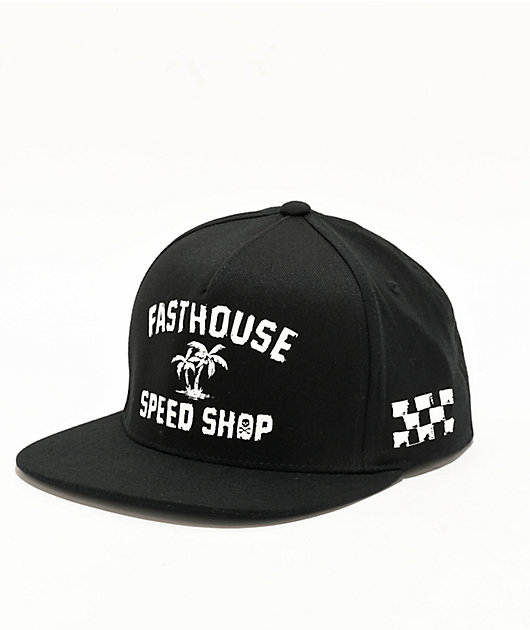 Fasthouse Alkyd Black Snapback Hat | Zumiez