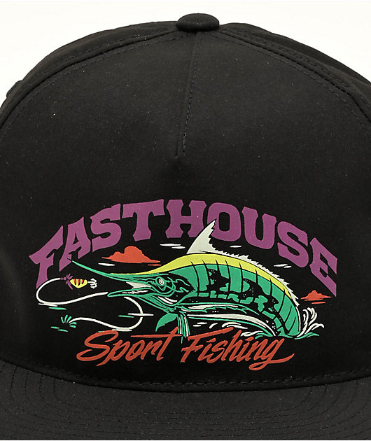 Fasthouse Panama Black Snapback Hat | Zumiez