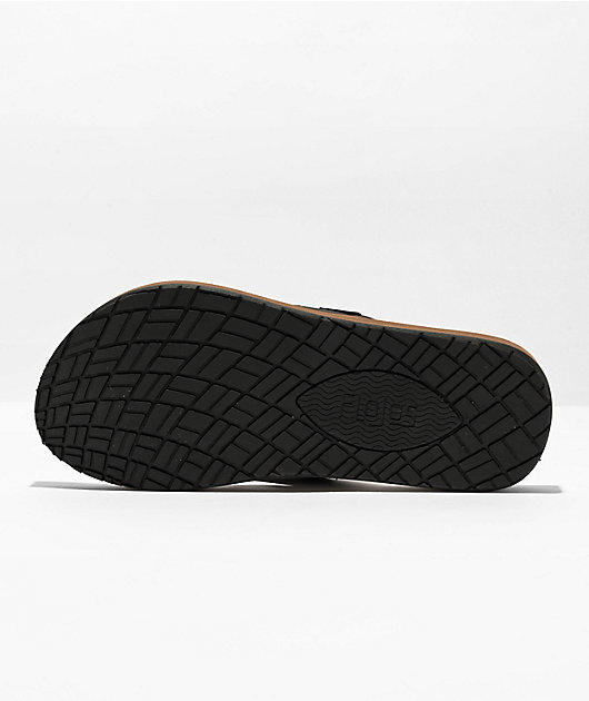 Flojos Estilier Lite Black Camo & Tan Sandals | Zumiez