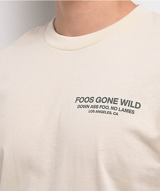 Foos Gone Wild Keep Ya Socks Up Natural T-Shirt | Zumiez