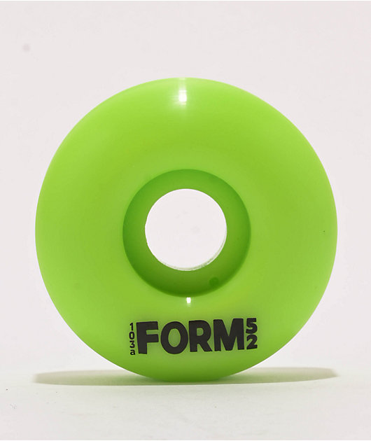 Form Neon Green 52mm 103a Skateboard Wheels | Zumiez