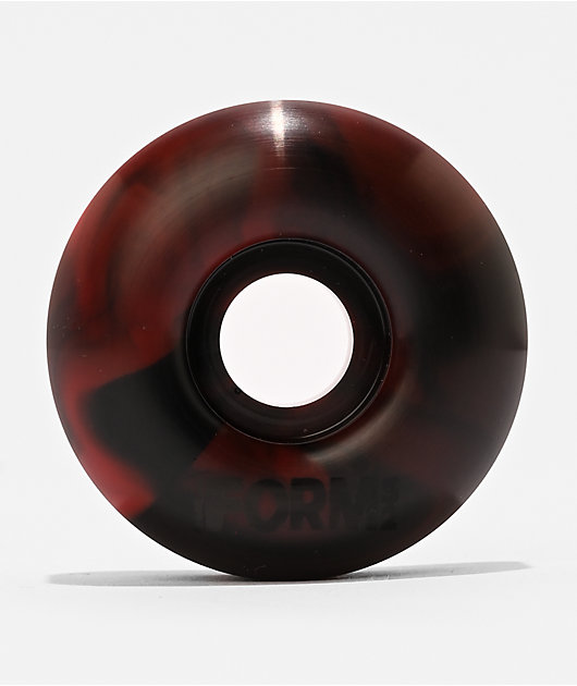 Form Red & Black Swirl 52mm 103a Skateboard Wheels | Zumiez