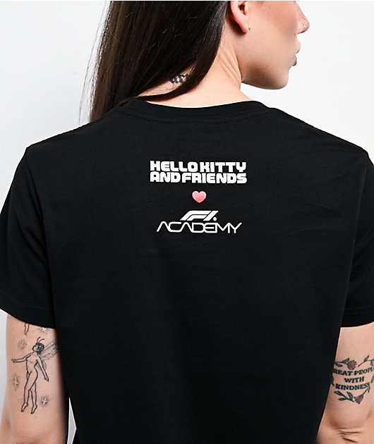 Formula 1 x Hello Kitty Pit Crew Black T-Shirt | Zumiez