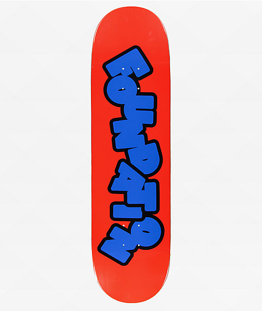 Foundation Block Red Mustard 8.5" Skateboard Deck | Zumiez