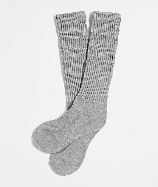 Freeworld Fame Grey Slouch Socks | Zumiez