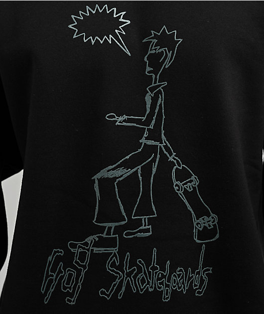 Frog Skater Black Crewneck Sweatshirt | Zumiez