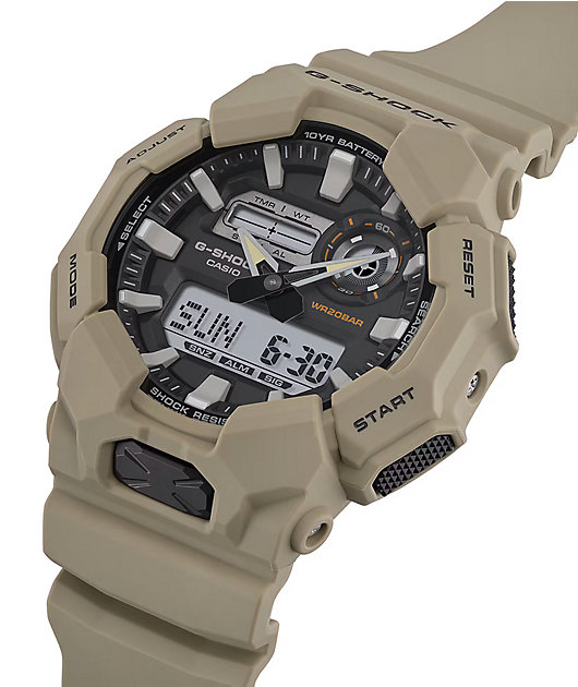 G-Shock GA010-5A Tan & Black Analog & Digital Watch | Zumiez