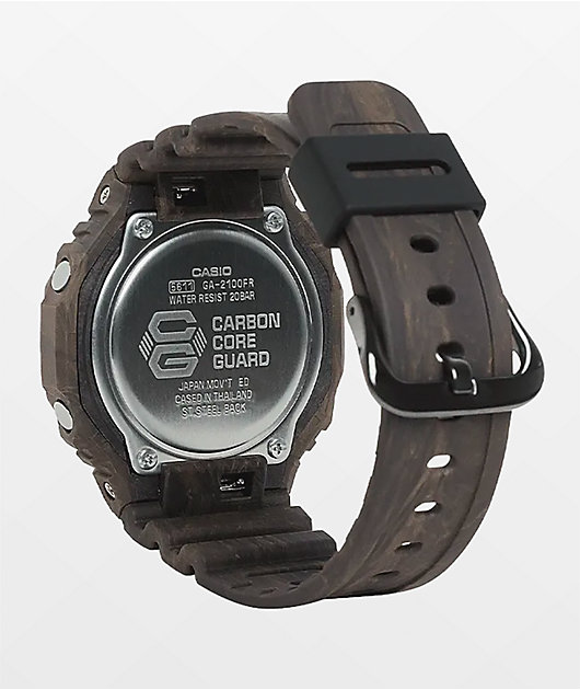 G-Shock GA2100 Orange & Mystic Forest Analog Watch | Zumiez