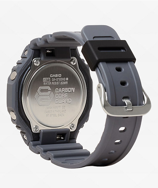 G-Shock GA2100HD-8A Grey & Glow In The Dark Analog Watch | Zumiez