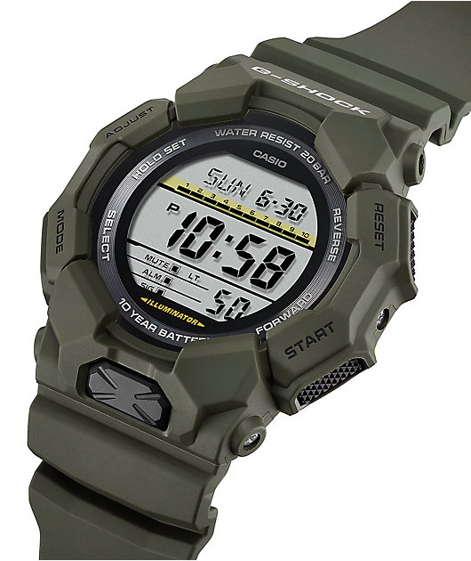G-Shock GD010-3 Dark Green Digital Watch | Zumiez
