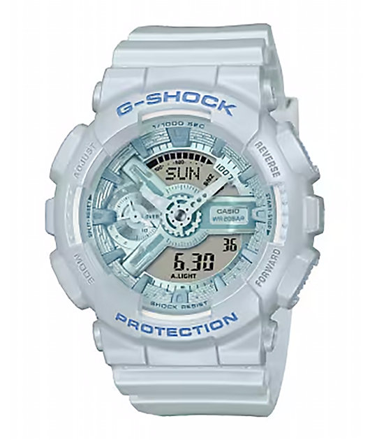 G-Shock GMAS110ST-2A Silk Blue Analog & Digital Watch | Zumiez