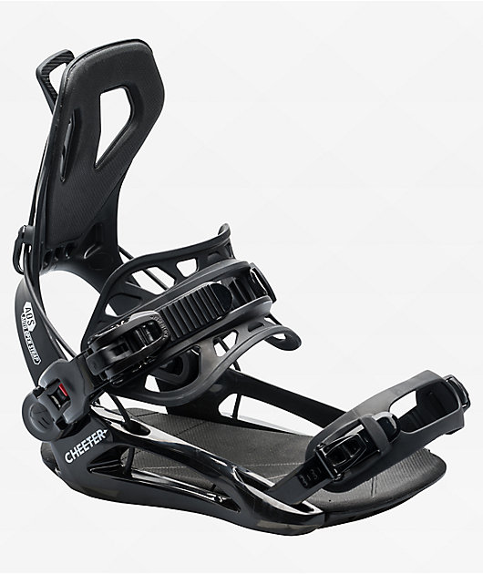 GNU Cheeter Black Snowboard Bindings 2025 | Zumiez