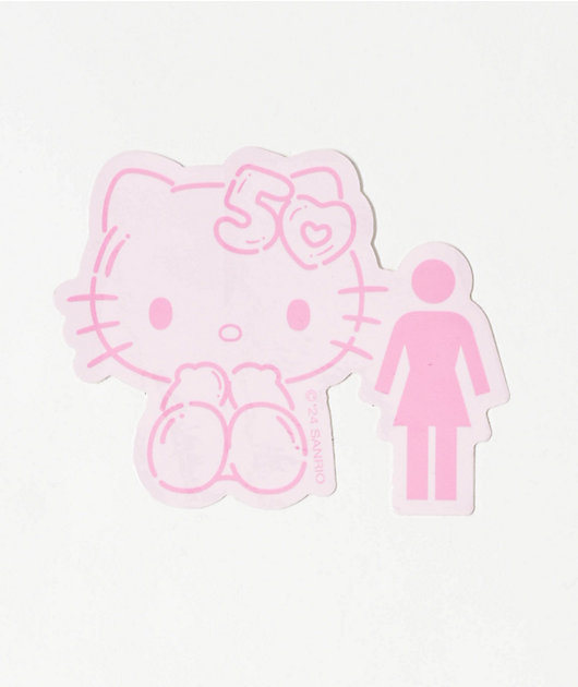 Girl x Hello Kitty and Friends Single Pink Sticker | Zumiez