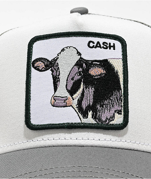 Goorin Cash Cow Grey & White Trucker Hat | Zumiez