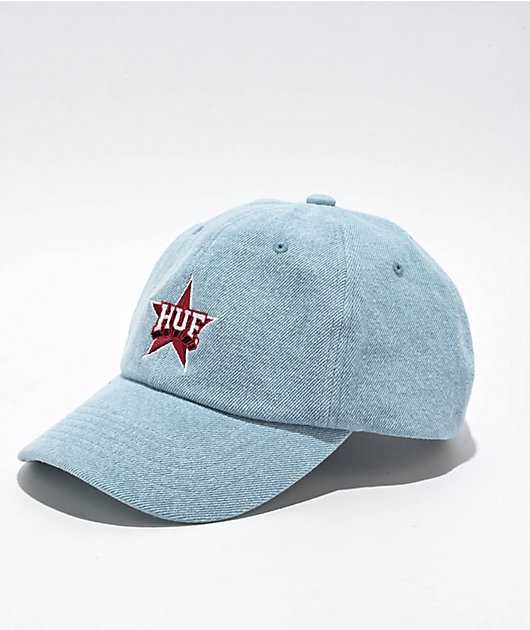 HUF All Star Light Blue Denim Snapback Hat | Zumiez