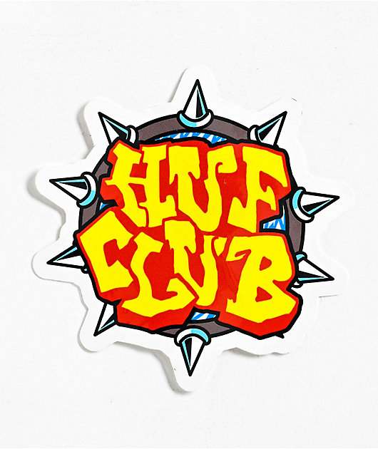 HUF Club Sticker | Zumiez