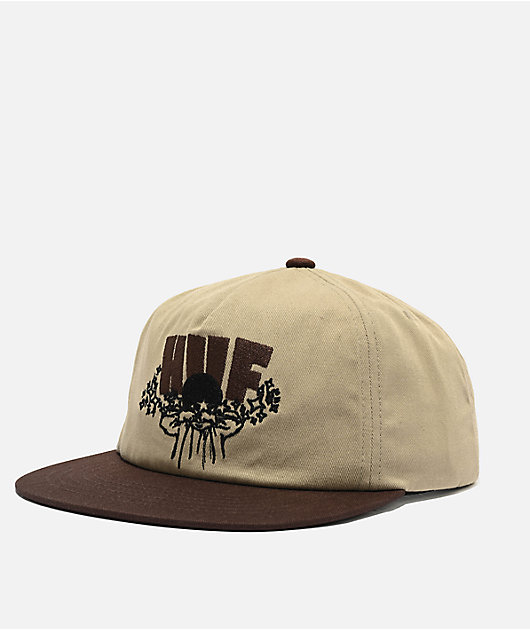 HUF Dazed Natural & Brown Snapback Hat | Zumiez
