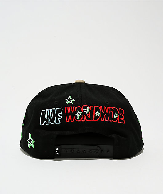HUF Fetch Black Snapback Hat | Zumiez
