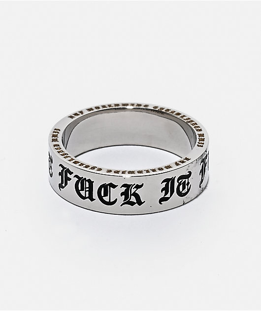 HUF Old English Silver Ring | Zumiez