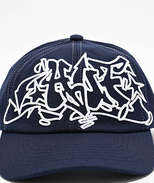 HUF Outlines Navy Snapback Hat | Zumiez