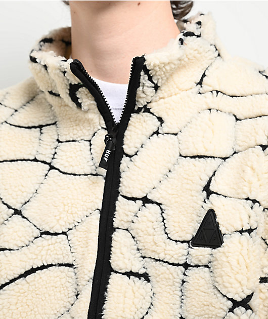HUF Quake Natural Fleece Zip Jacket | Zumiez
