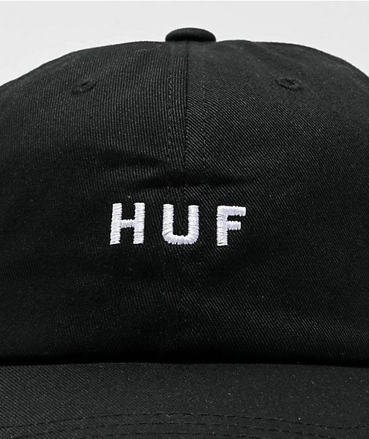 HUF Set OG Black Strapback Hat | Zumiez