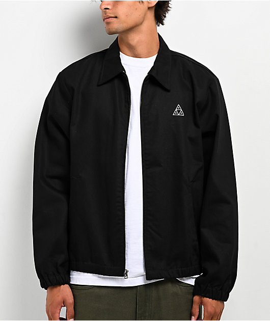 HUF Set Tripple Triangle Black Shop Jacket | Zumiez
