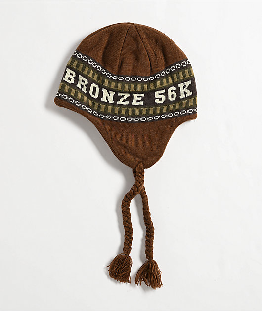 HUF x Bronze 56K Hufware Brown Flap Beanie | Zumiez