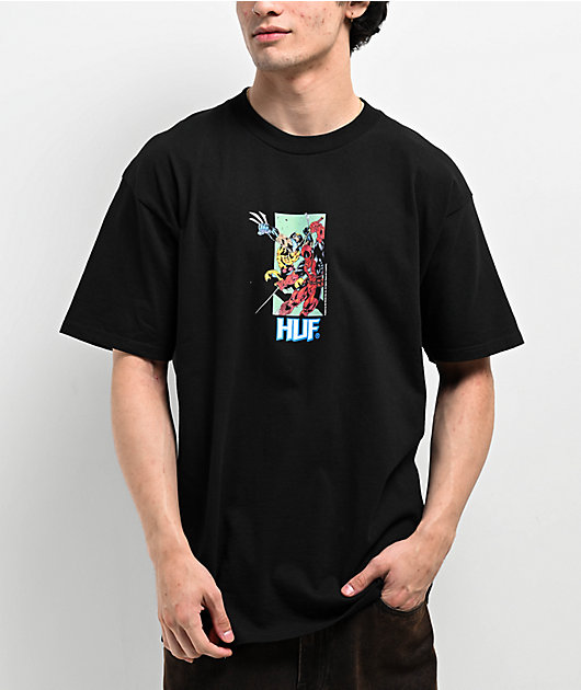 HUF x Deadpool Hack N' Slash Black T-Shirt | Zumiez